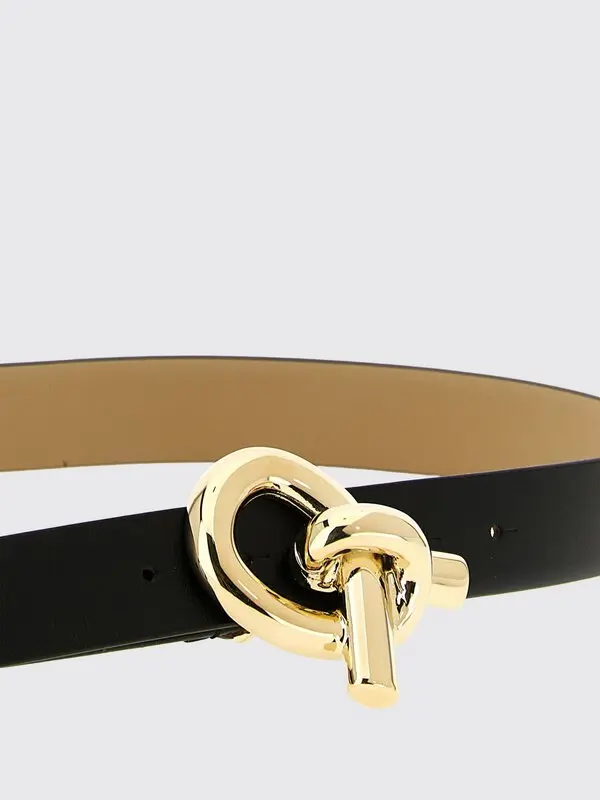 Fabiana Filippi Leather Belt With Gold Tone Hardware
