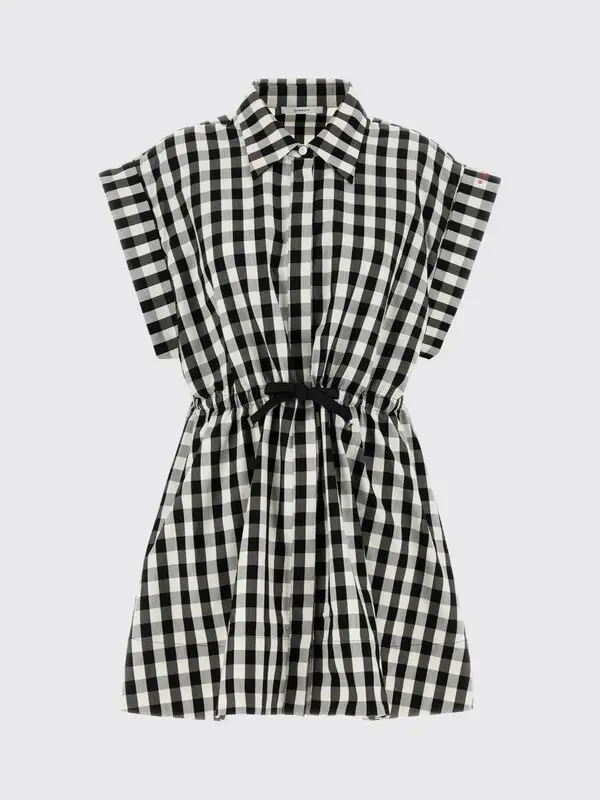 Givenchy Gingham Check Shirt Dress - Black