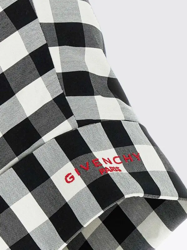 Givenchy Gingham Check Shirt Dress - Black