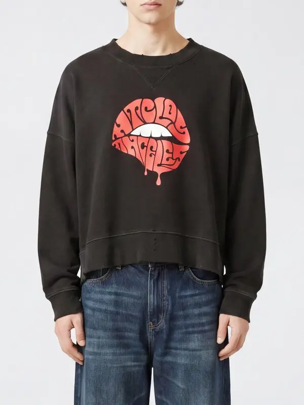 HTC LOS ANGELES Relaxed Fit Graphic Print Cotton Sweatshirt
