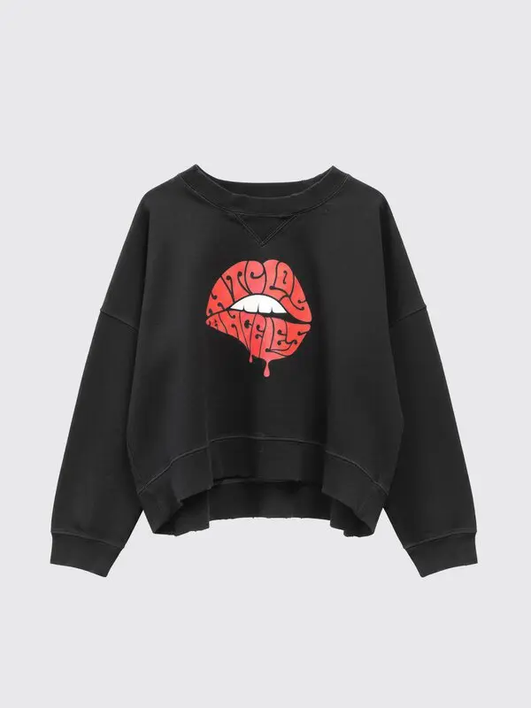 HTC LOS ANGELES Relaxed Fit Graphic Print Cotton Sweatshirt