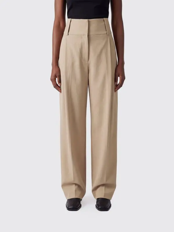 Sportmax Tailored Wide Leg Trousers - Beige