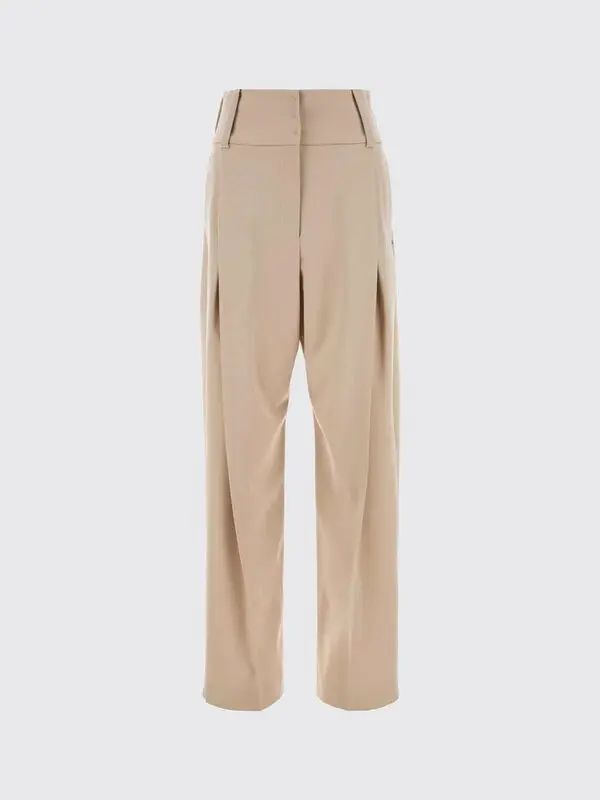 Sportmax Tailored Wide Leg Trousers - Beige