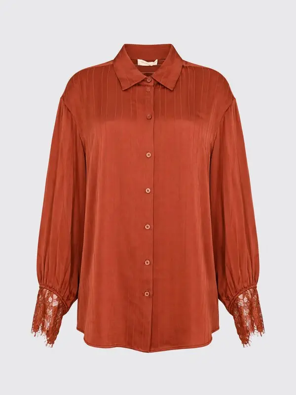 TWINSET Button-up Shirt With Lace Detail