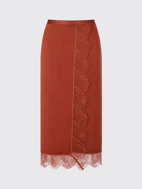 TWINSET Embellished Lace Midi Skirt