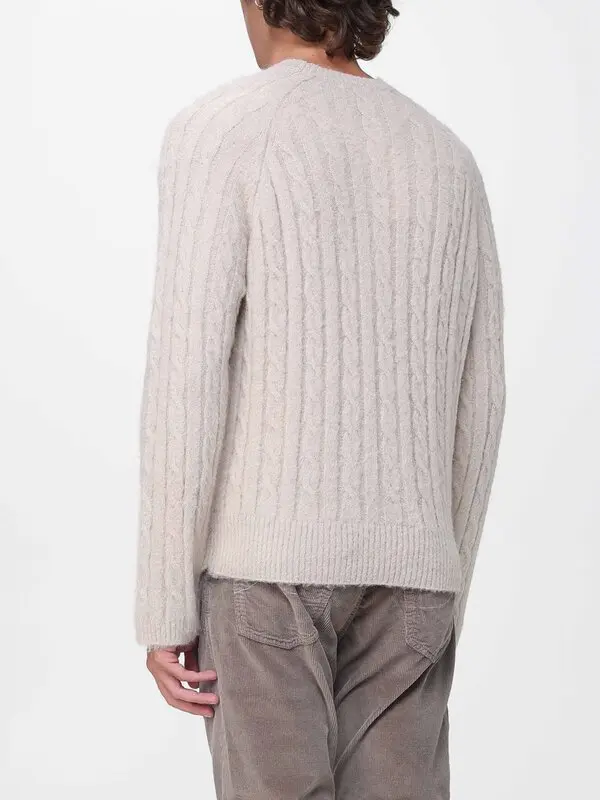 DIANA STUDIO Chunky Cable Knit Crewneck Sweater - Brown