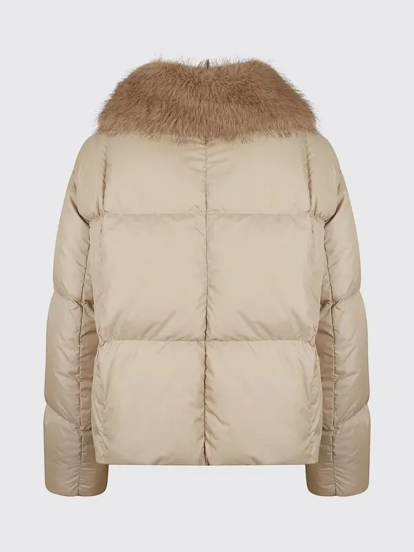 Herno Quilted Jacket With Fur Collar