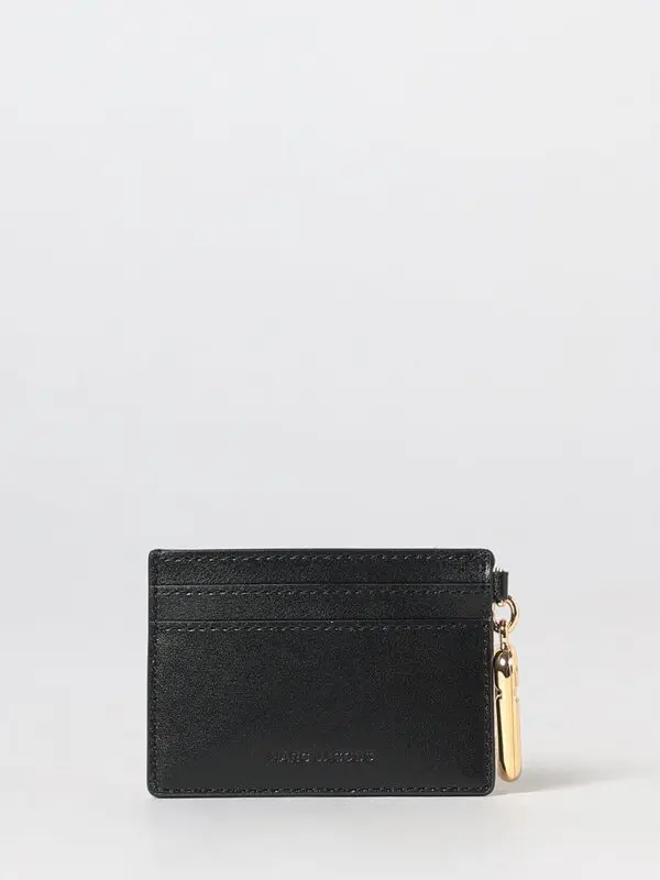 Marc Jacobs The Snapshot Cowhide Leather Card Holder With Logo Charm