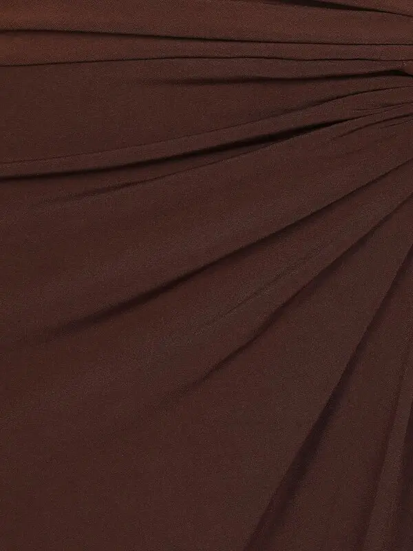 Andamane Ruched Skirt - Brown