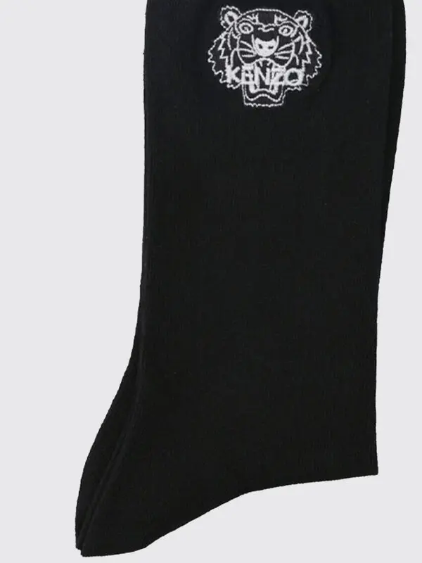 Kenzo Embroidered Tiger Logo Crew Socks