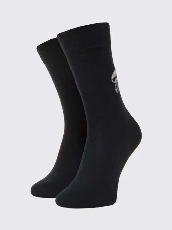 Karl Lagerfeld Embroidered Socks - Black