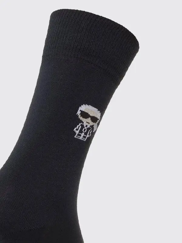 Karl Lagerfeld Embroidered Socks