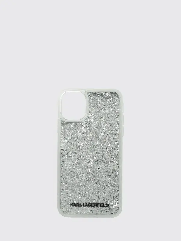 Karl Lagerfeld Glitter Phone Cover - Transparent