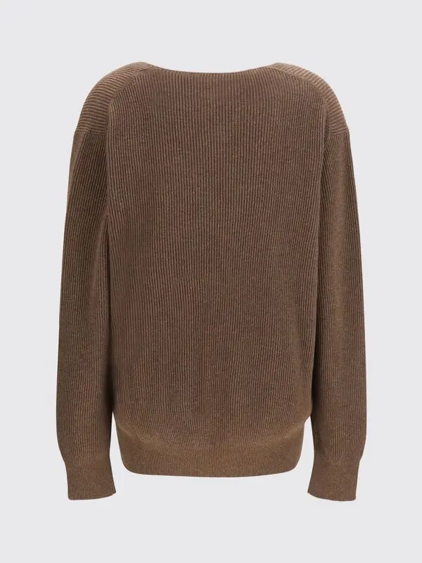 THE ROW Ribbed V-neck Sweater