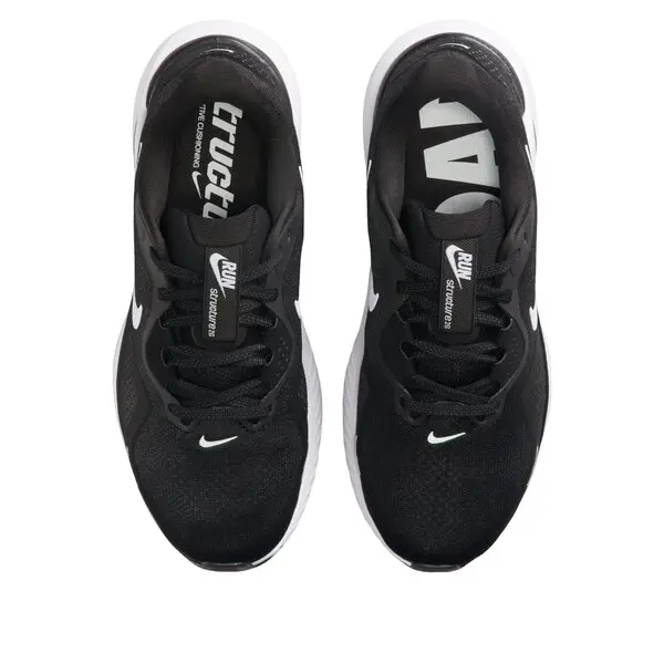 Nike Structure 26 Extra Wide Athletic Sneakers - Black/wolf Grey/metallic Silver