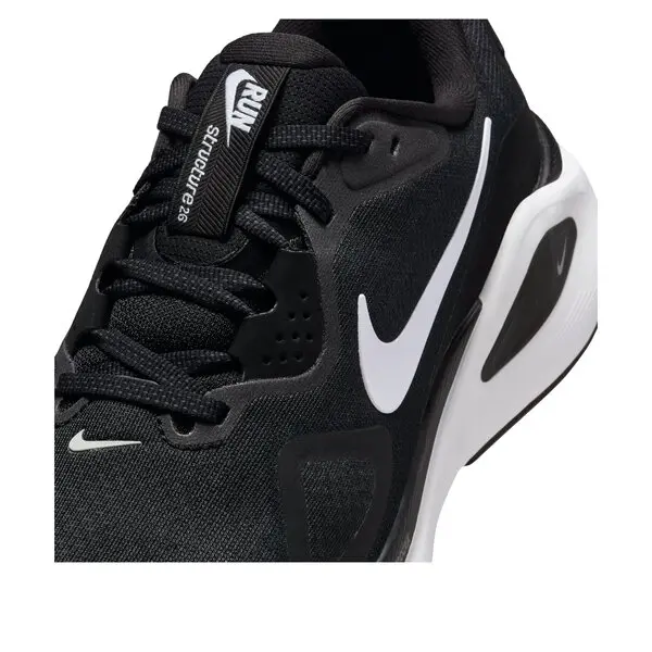 Nike Structure 26 Extra Wide Athletic Sneakers - Black/wolf Grey/metallic Silver