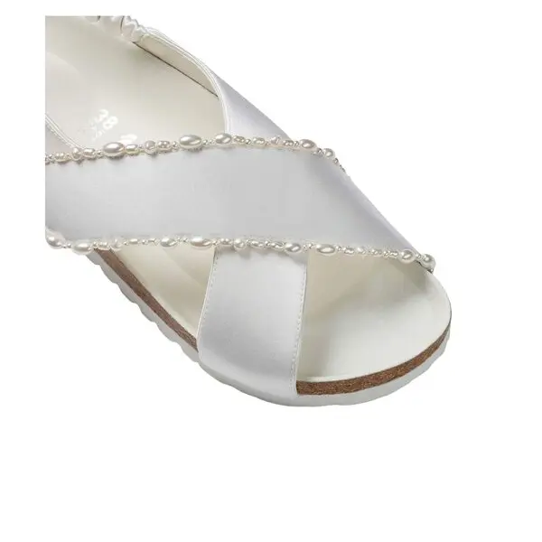 BIRKENSTOCK X Danielle Frankel Tulum Pearls Sandals - Pearl White
