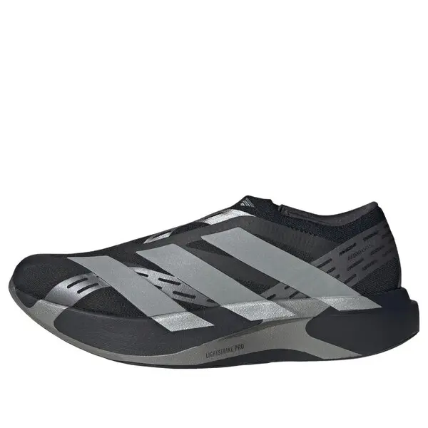 Adidas Adizero Evo Sl Laceless Sneakers - Core Black/silver Metallic