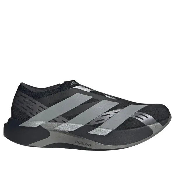 Adidas Adizero Evo Sl Laceless Sneakers - Core Black/silver Metallic