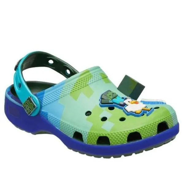 CROCS Classic Clog Minecraft - Green/blue