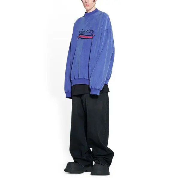 Balenciaga Hand-drawn Political Campaign Oversized Sweatshirt