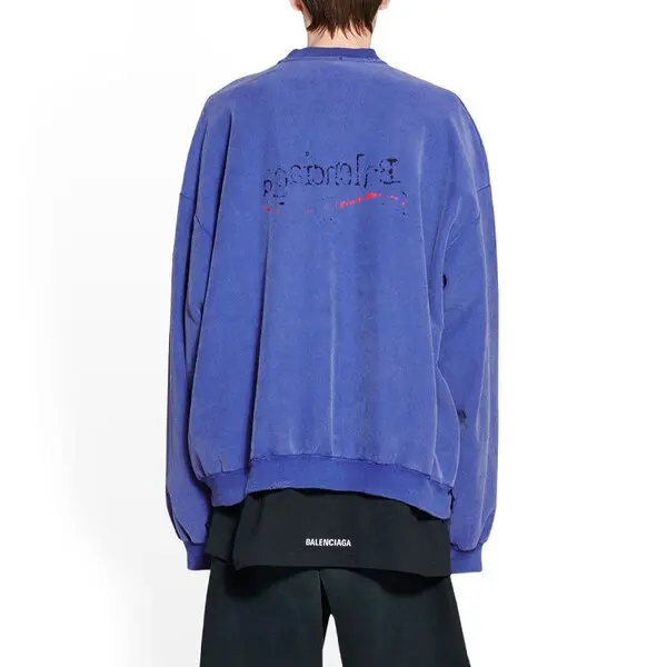 Balenciaga Hand-drawn Political Campaign Oversized Sweatshirt