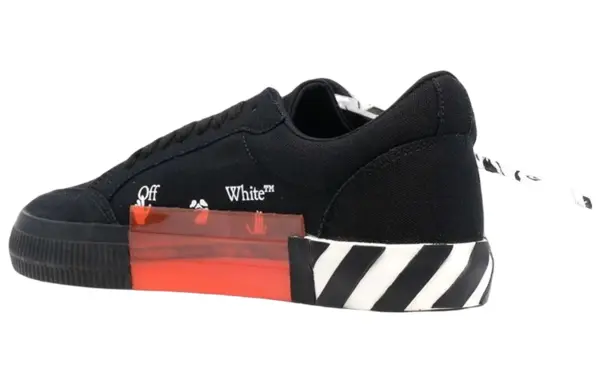 Off-White Low Vulcanized Canvas Sneaker 'black White Orange