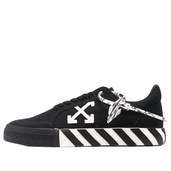 Off-White Low Vulcanized Canvas Sneaker - Black/white/orange