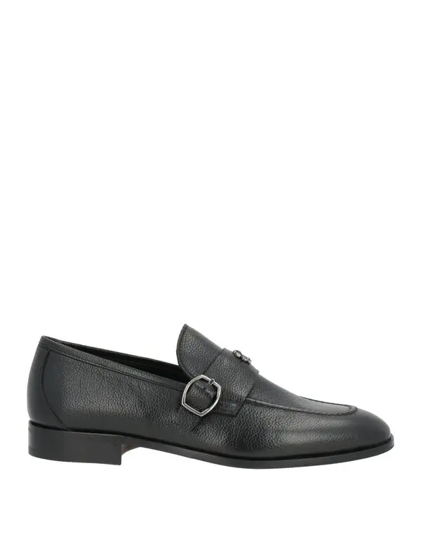 Roberto Cavalli Pebbled Leather Loafers