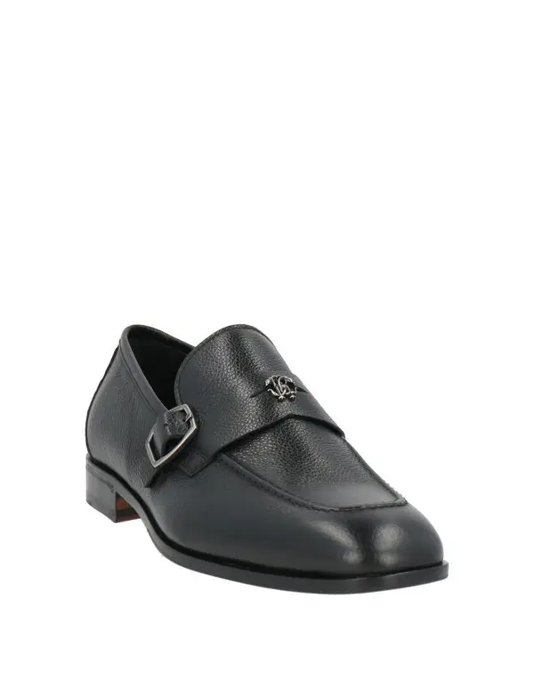 Roberto Cavalli Pebbled Leather Loafers