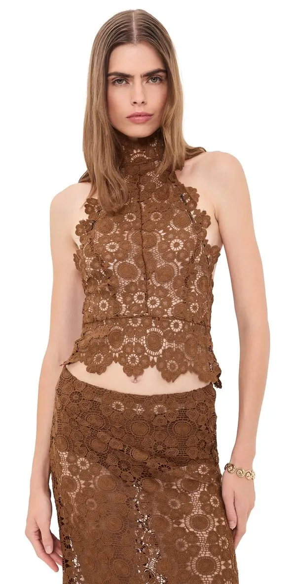 Lioness Trophy Halter Top - Espresso