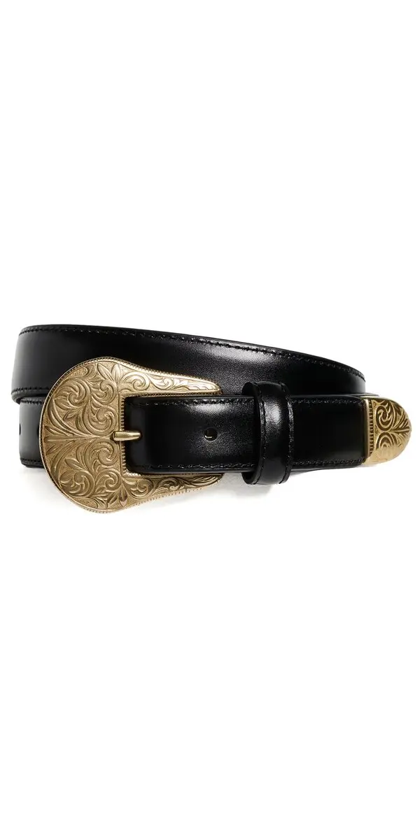 Anderson's French Calf Leather Belt - Black