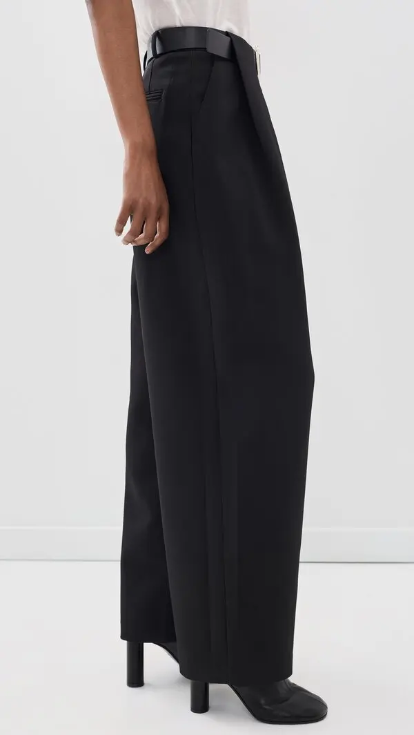 Source Unknown Matteo Belted Tuck Trousers