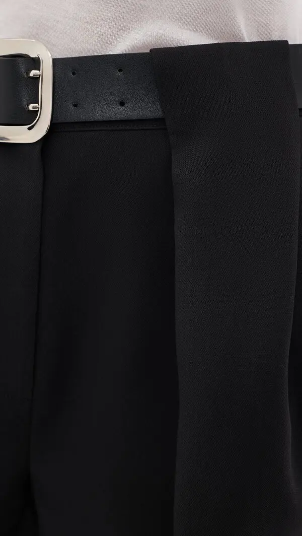 Source Unknown Matteo Belted Tuck Trousers