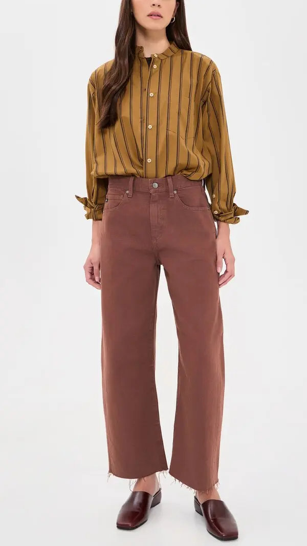 Ag Hattie Crop Barrel Jeans