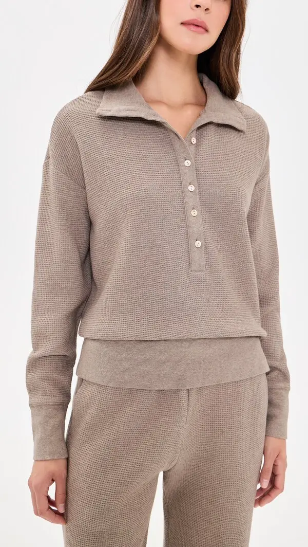 NEGATIVE Waffle Knit Pullover
