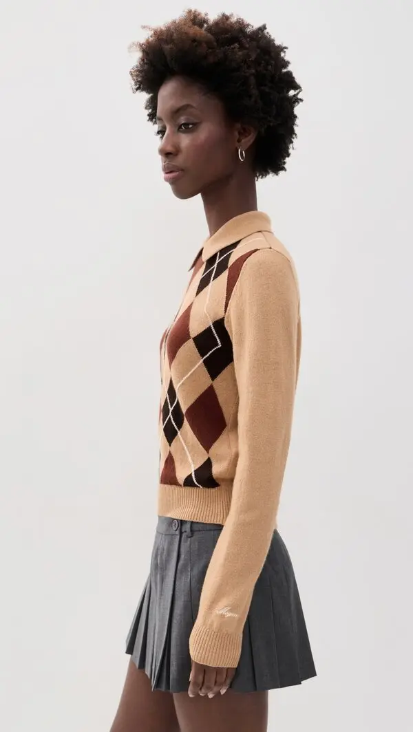 MSGM Argyle Sweater