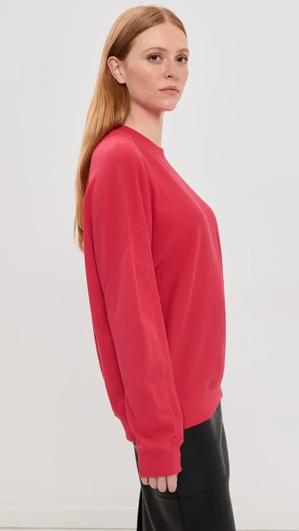 Tibi Lightweight Sweatshirting Crewneck