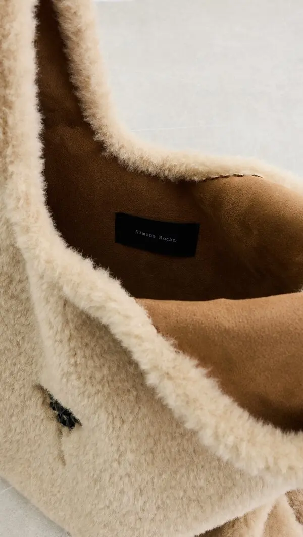 Simone Rocha Faux Fur Shopper Bag