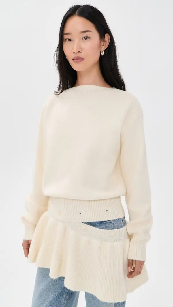 Source Unknown Corinth Peplum Sweater