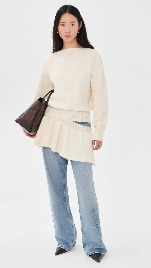 Source Unknown Corinth Peplum Sweater