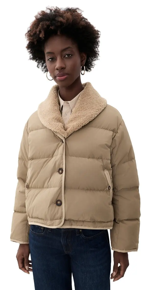 Rag & Bone Angie Puffer Jacket - Khaki