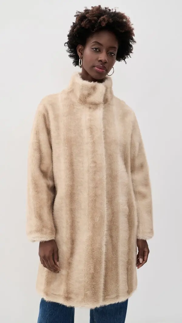 Apparis Blair Shaved Faux Mink Coat