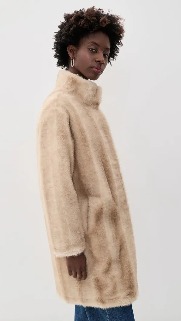 Apparis Blair Shaved Faux Mink Coat