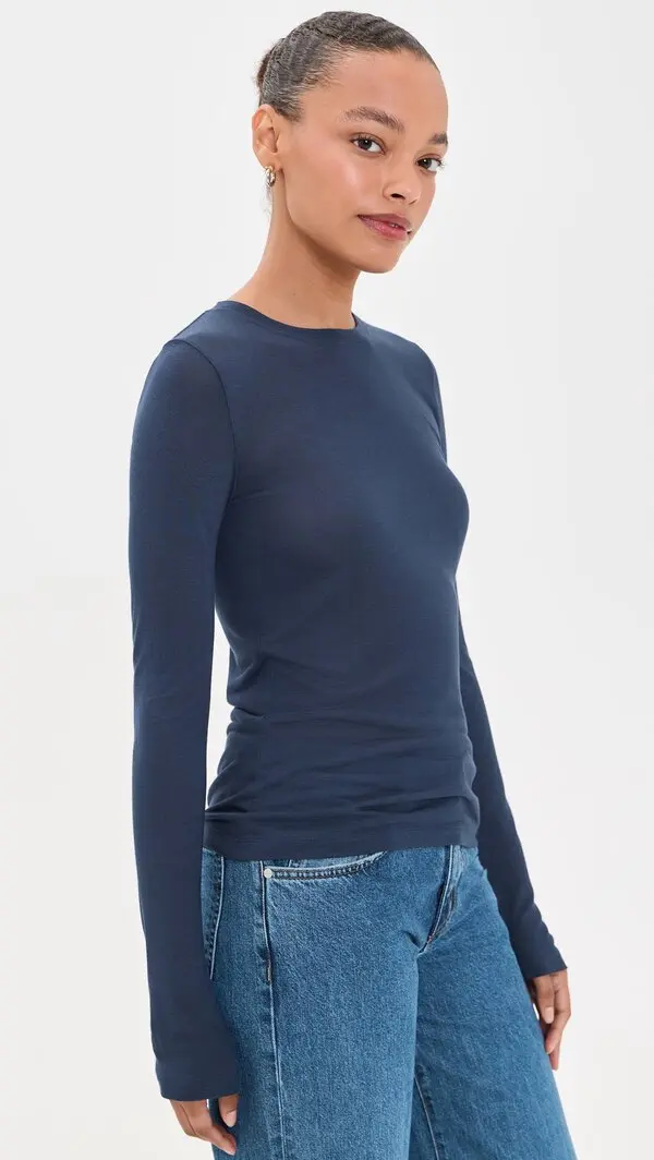 LA LIGNE Long Sleeve Feather Weight Tee