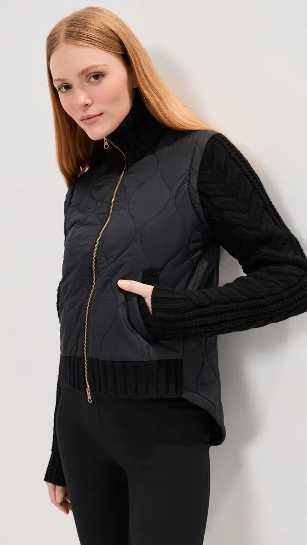 Veronica Beard Patra Mixed Media Jacket