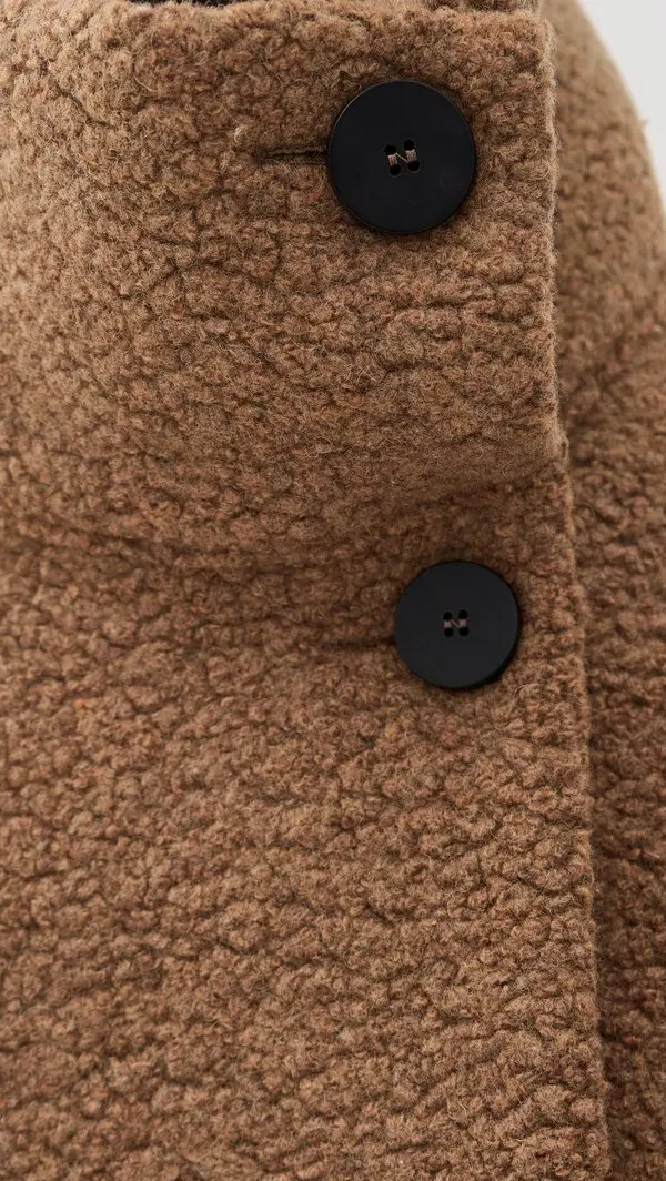 Harris Wharf London Cropped Funnel Boucle Jacket