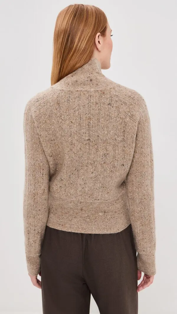 Co Cropped Henley Sweater