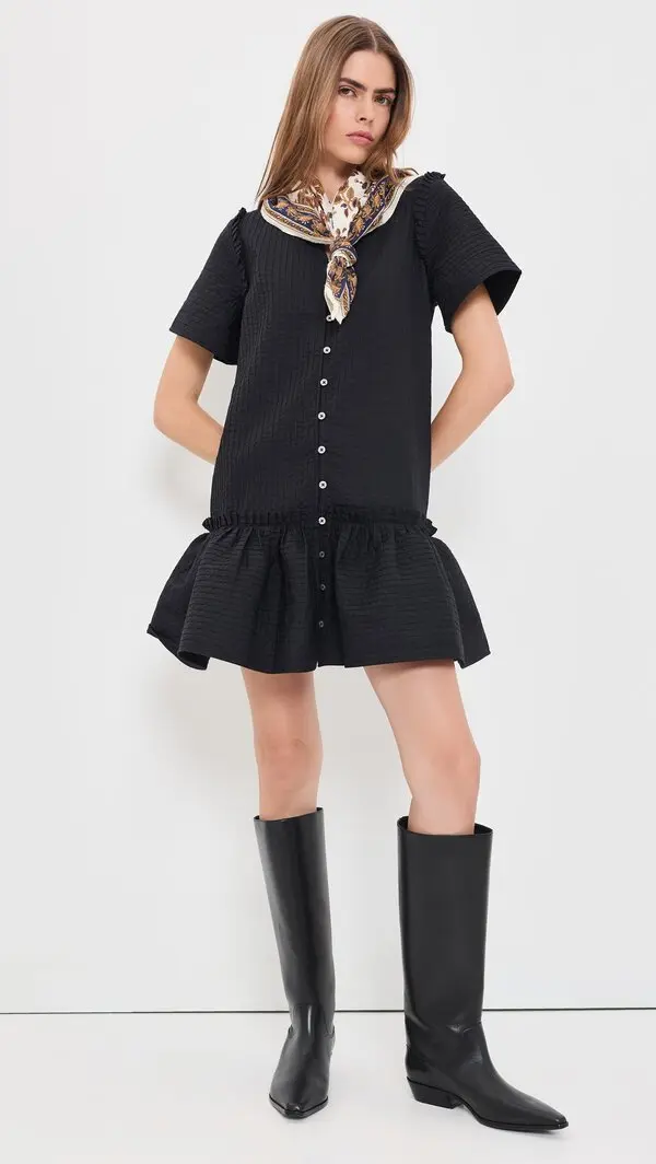 Sea Roni Solid Mini Dress