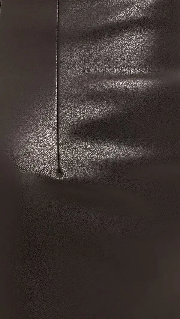 Enza Costa Faux Leather Skirt